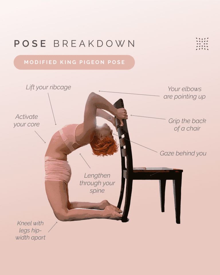 Modified King Pigeon Pose: Step-by-Step Guide – Omstars