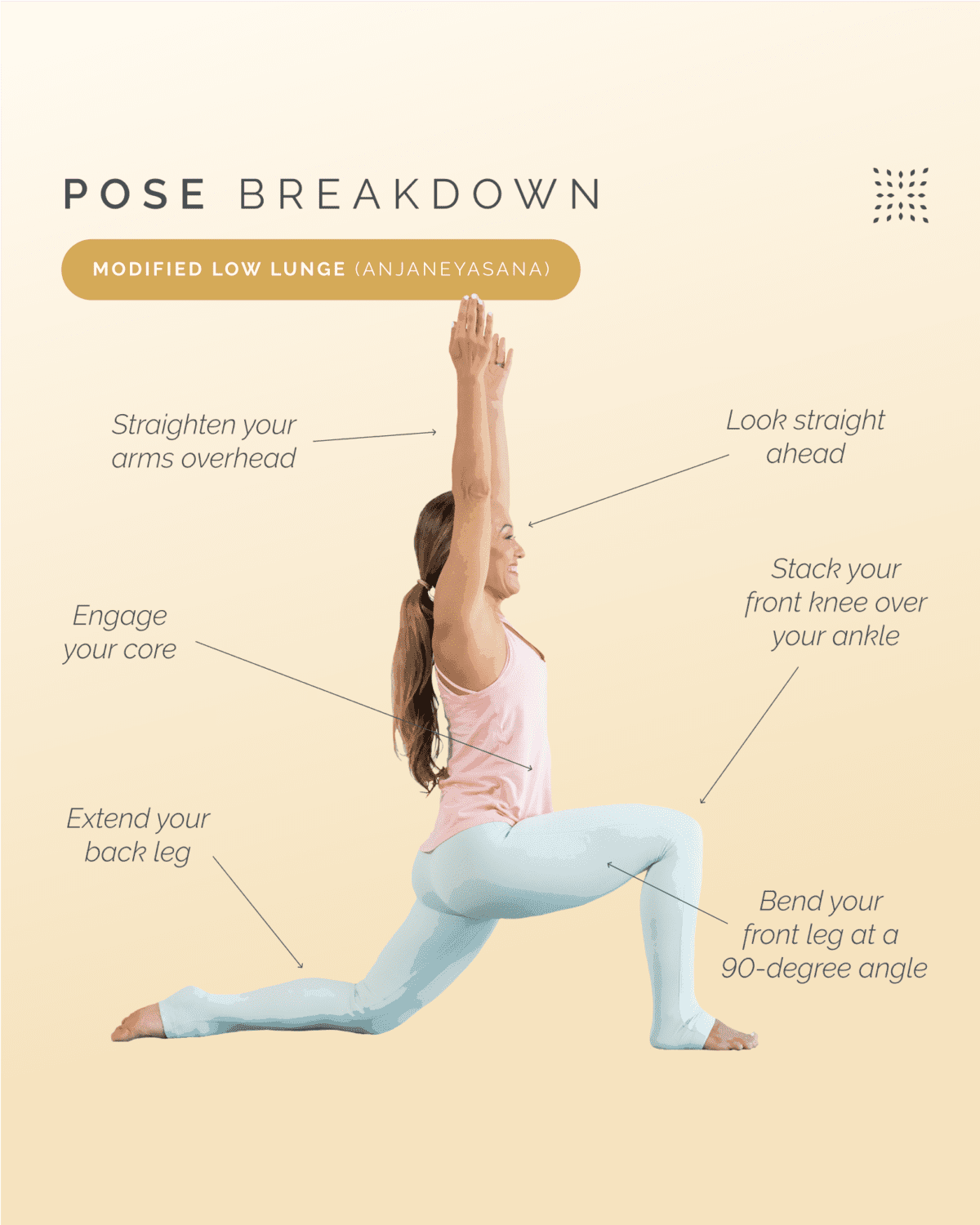 Modified Low Lunge Pose: A Step-By-Step Guide – Omstars